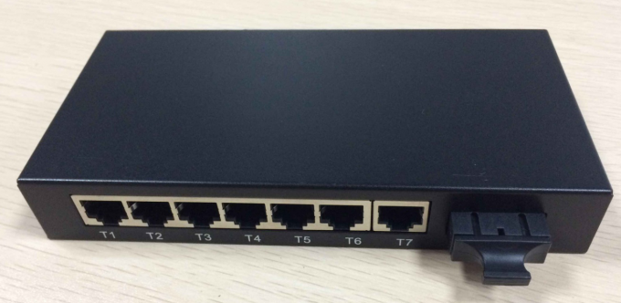Fast 8 Ports Ethernet Network Switch 100FX And 7 10 / 100M Rj45 With ...