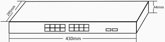 fiber Optic Switch 16 ports POE Switch with 2 SFP fiber ports for data ...