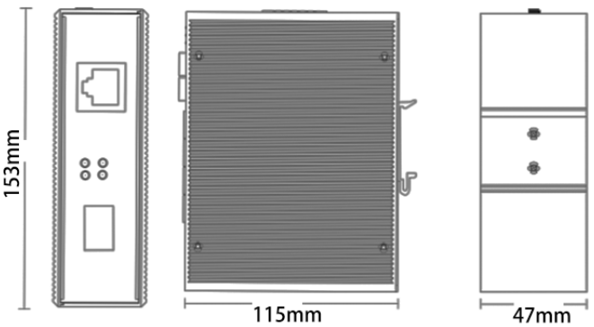 Wall - Mount Industrial Ethernet Switch 1 Port Supports Daisy - Chain ...