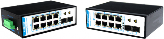 Broadcast Storm Controlled Industrial Ethernet Switch Redundant Dual DC ...