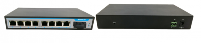 8 Port Gigabit Fiber Optic Switch , Dual Fiber Optical Network Switch 20KM