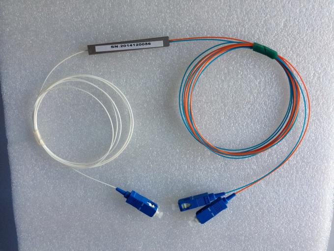 0.9mm Steel Tube Fiber Optic Splitter 1x2 1x4 1x16 SC/APC/UPC Digital Type
