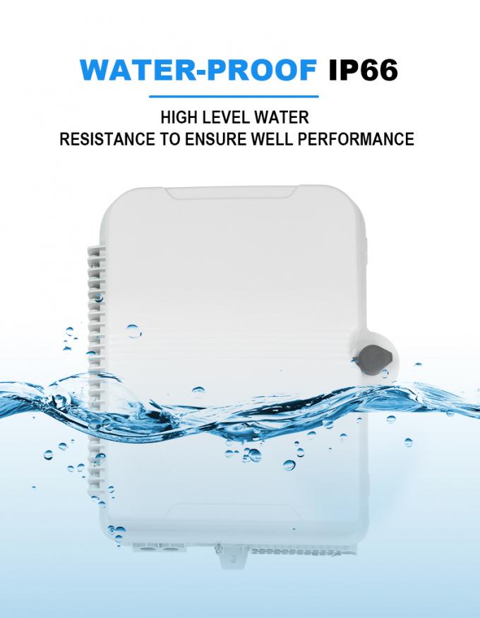 4 In 24 Out IP66 Vertical Dome 24core Fiber Optic Splice Box