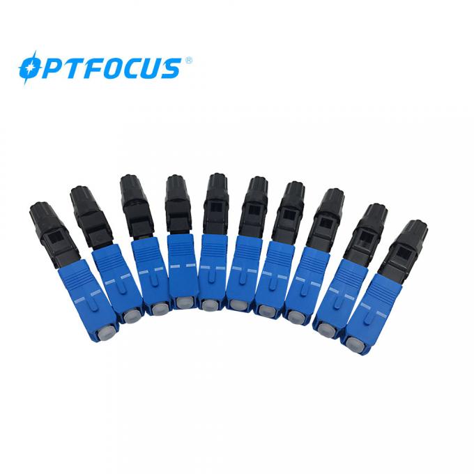 Field Assembly FTTH Embedded Fiber Optic Fast Connector SC APC Quick for fiber