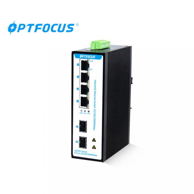 4 Ports Managed Network Switch Industrial Ethernet Switch 2 Gigabit SFP ...
