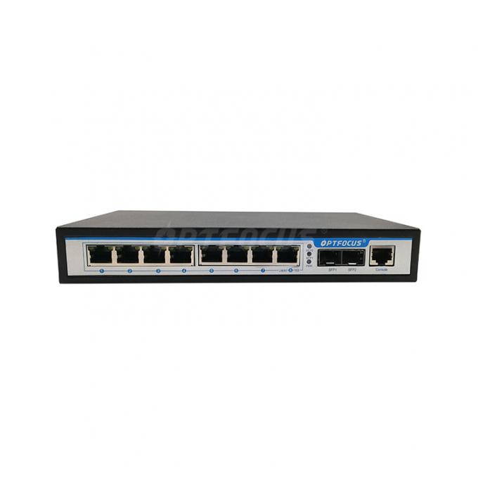 Factory OEM 8 Port Managed Poe Switch 8*10/100/1000M PoE Ports+2*1000M ...