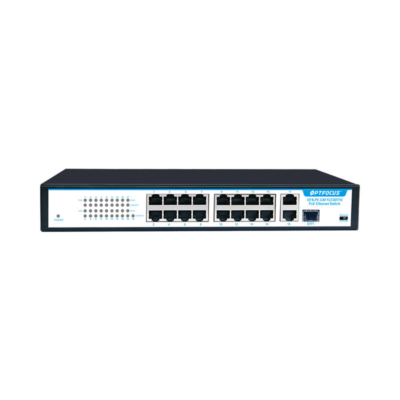 16 Port Power Over Ethernet Switch 16x10/100mbps POE Port 2x10/100 ...
